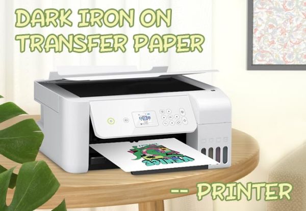 How to use iron on transfer paper on dark fabric?
