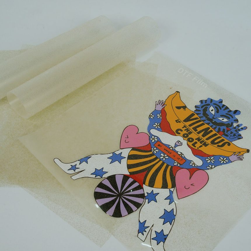 DTF Film with Gold Effect for T-shirt Transfer | Visionsub
