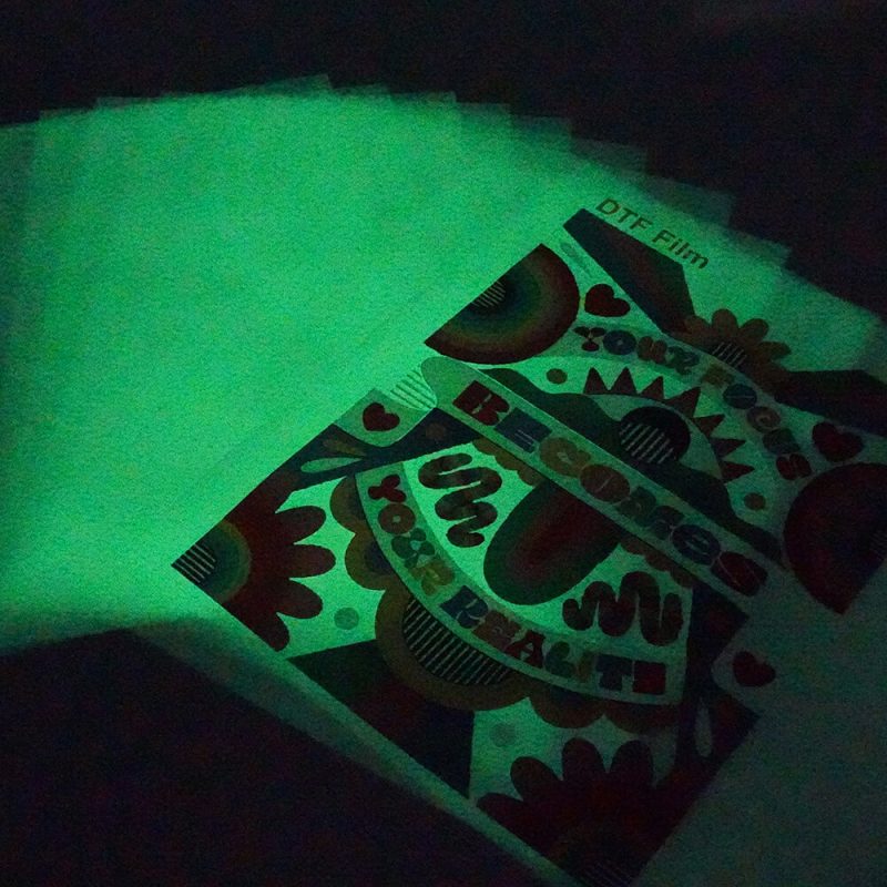 DTF Film with foil gold effect for tshirt printing | Visionsub
