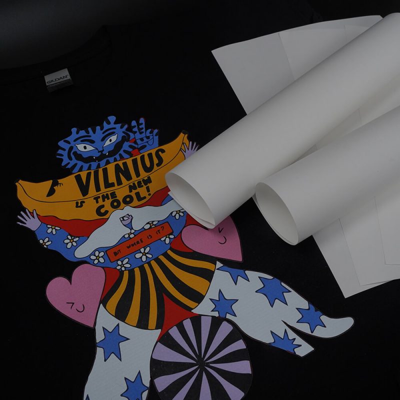 DTF Film with foil gold effect for tshirt printing | Visionsub